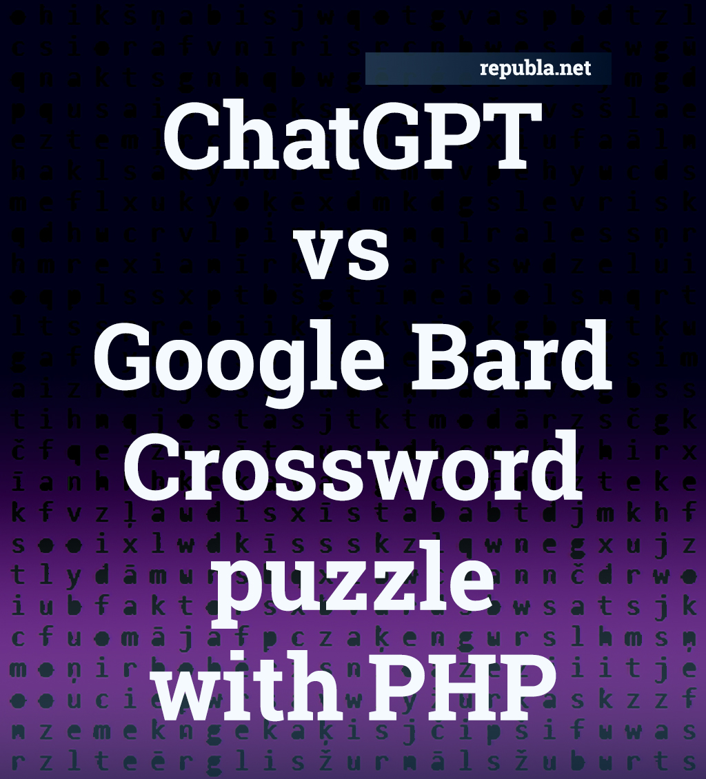 ChatGPT Vs Google Bard Can They Write PHP Code For A Crossword Game